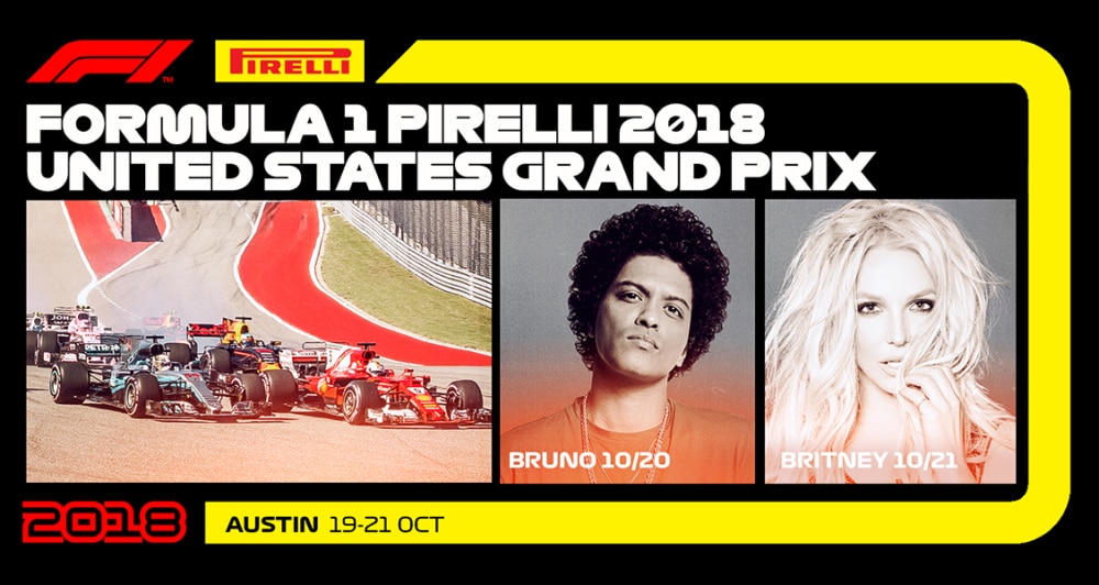 2018 Formula 1 USGP Announced With Performances by Bruno Mars and ...